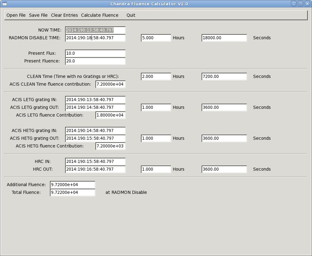 The GUI is divided into 6 sections: